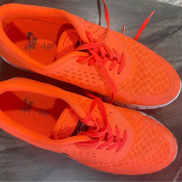 Nike | Shoes | Nike Air Orange Sneakers | Poshmark